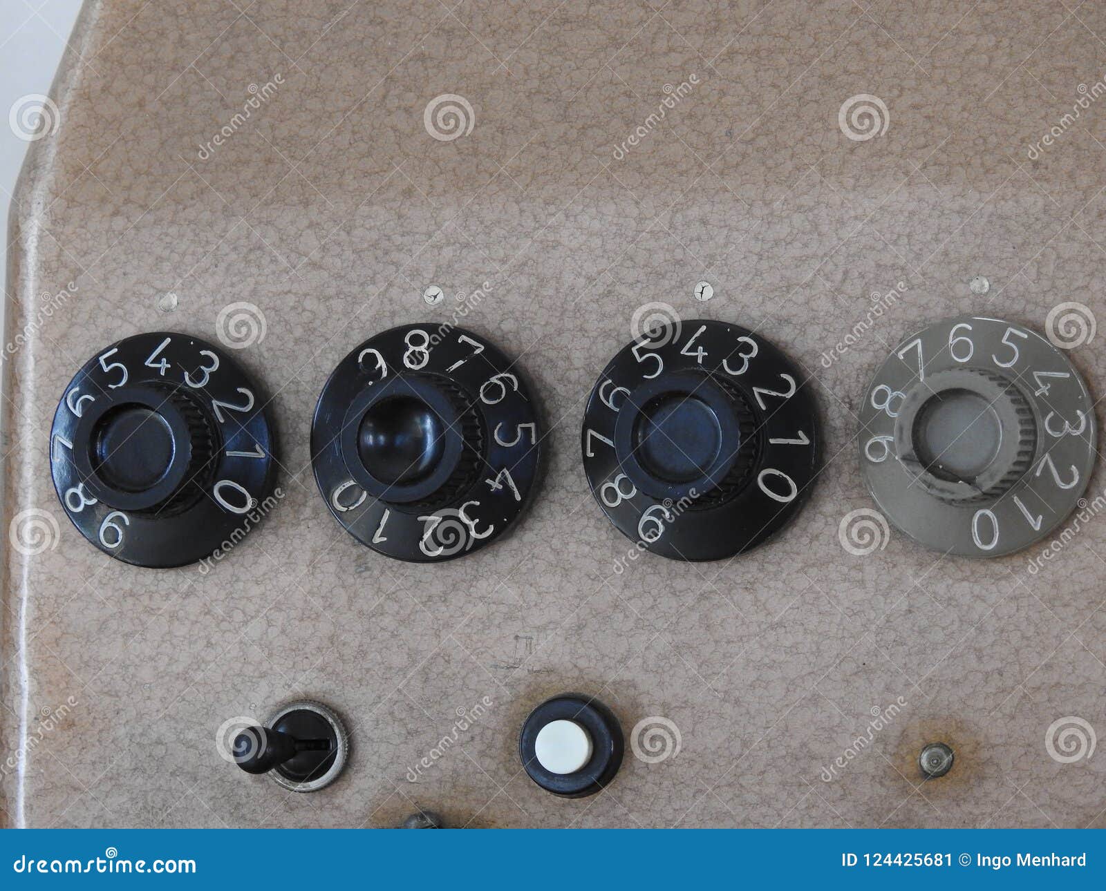 Retro Setting Dials Closeup Stock Image - Image of dial, communication ...