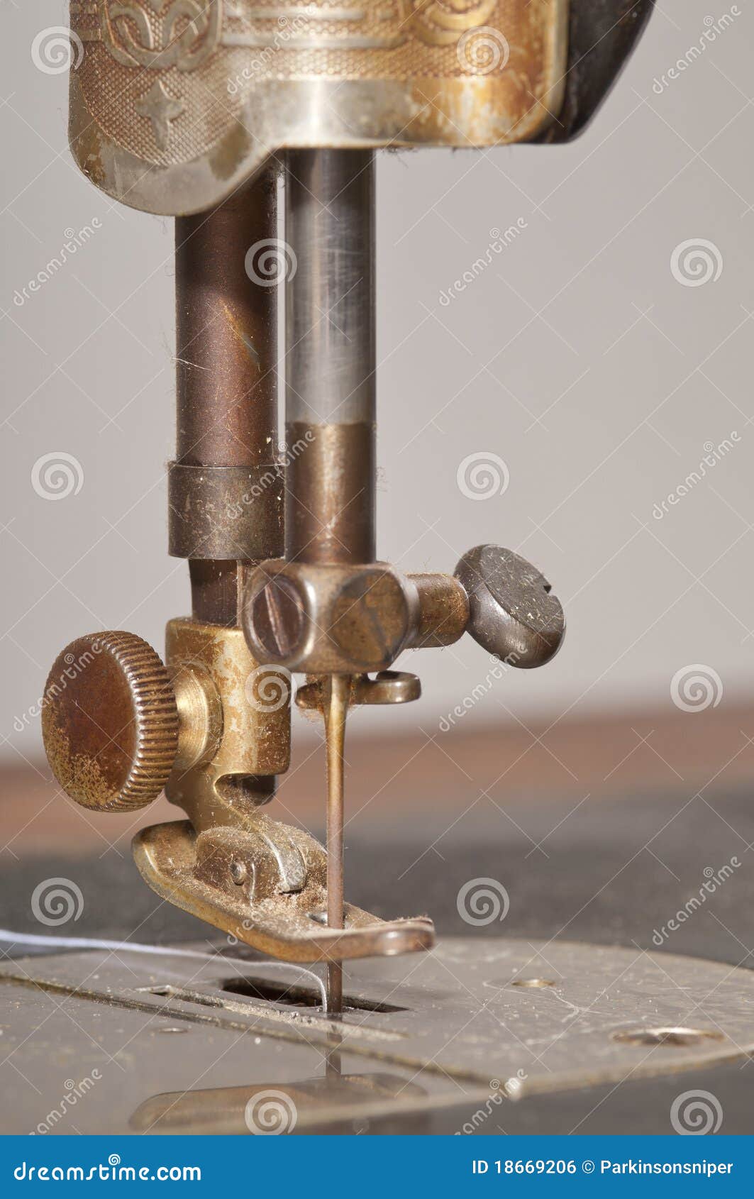 Retro Sewing Machine stock photo. Image of machine, seamy - 18669206