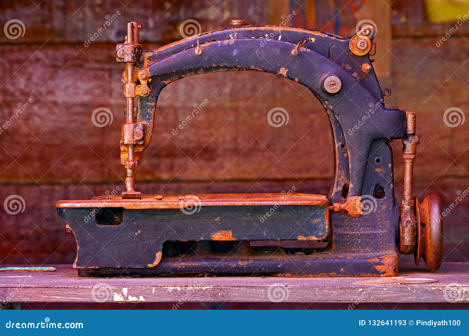 Retro sewing machine stock image. Image of vintage, retro - 132641193