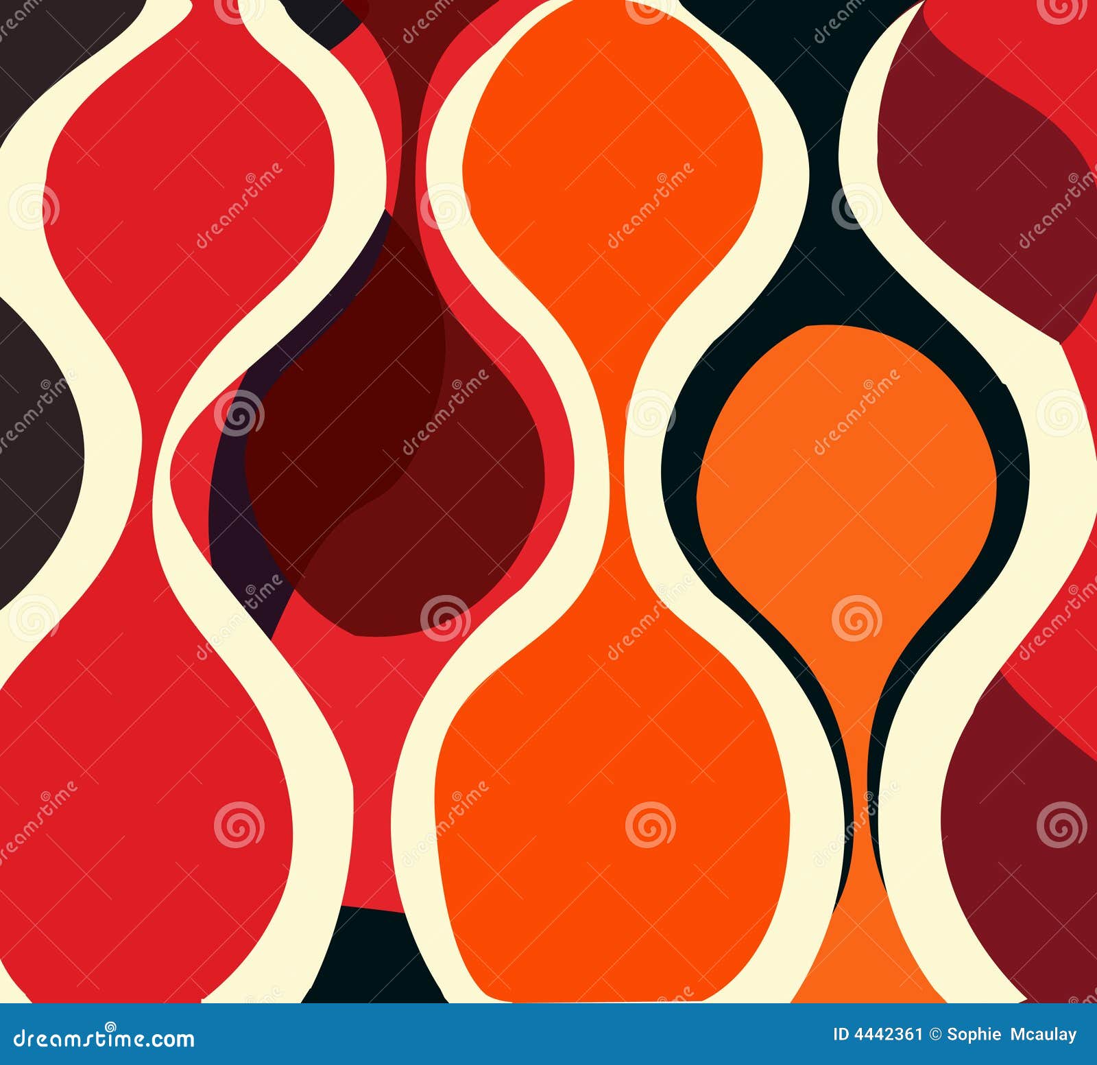 Retro shapes stock illustration. Illustration of wallpaper - 4442361