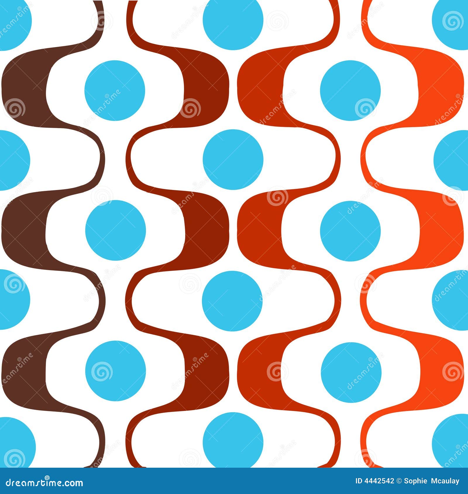 Retro shapes & curves stock illustration. Illustration of hippie - 4442542