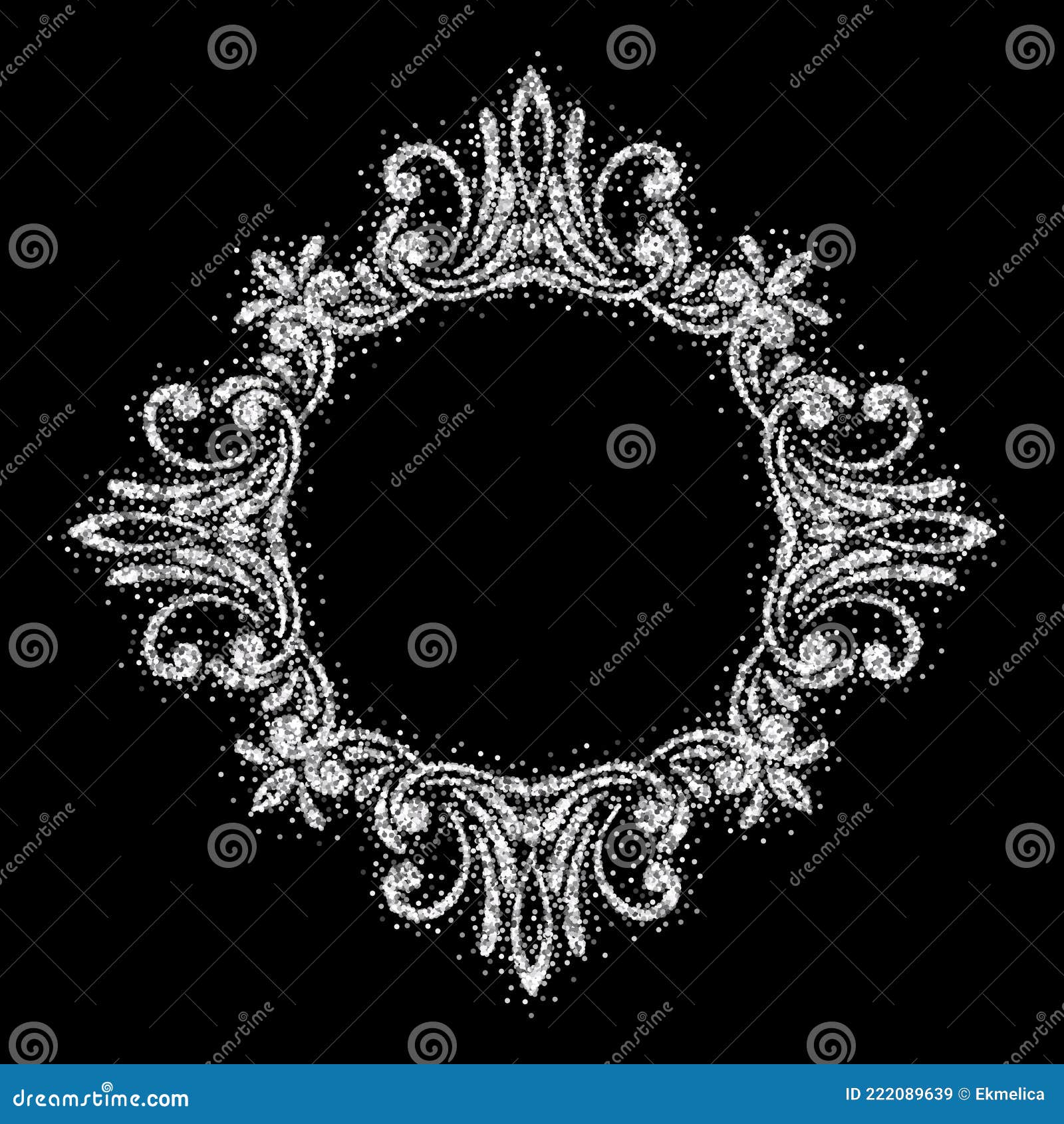 Retro Shiny Frame or Border. Vector Illustration. Stock Vector ...