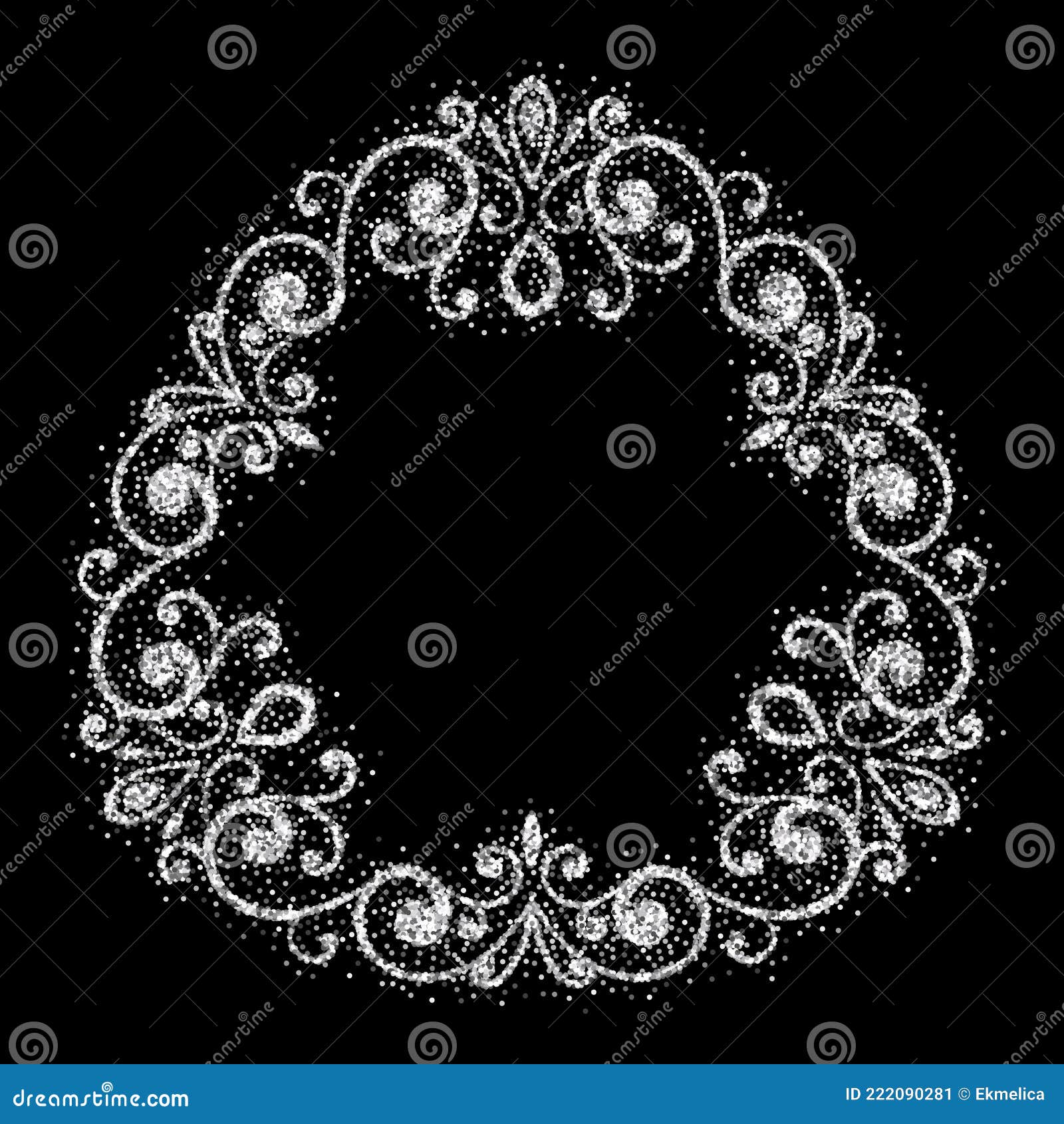 Retro Shiny Frame or Border. Vector Illustration. Stock Vector ...