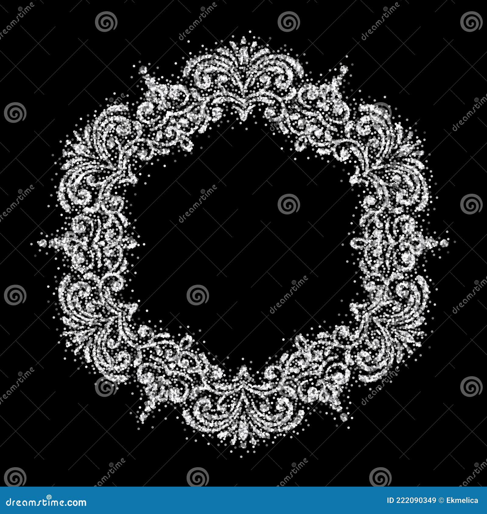 Retro Shiny Frame or Border. Vector Illustration. Stock Vector ...