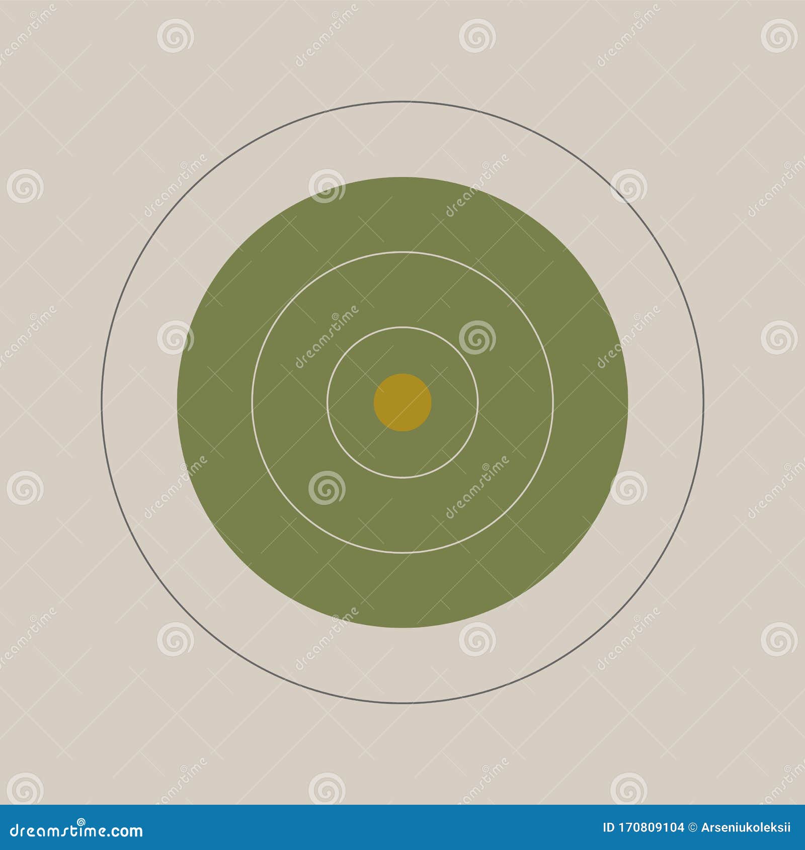 Retro shooting target. stock vector. Illustration of archery - 170809104