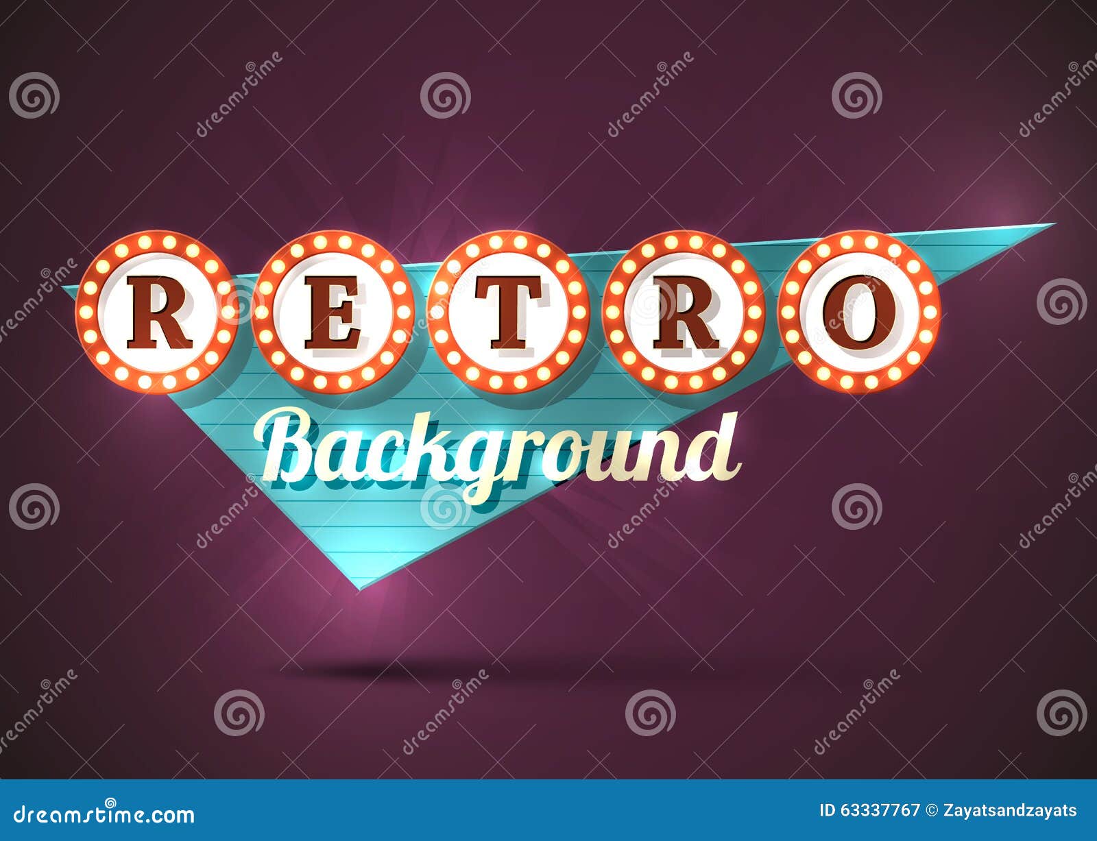 Retro sign background stock vector. Illustration of eps10 - 63337767