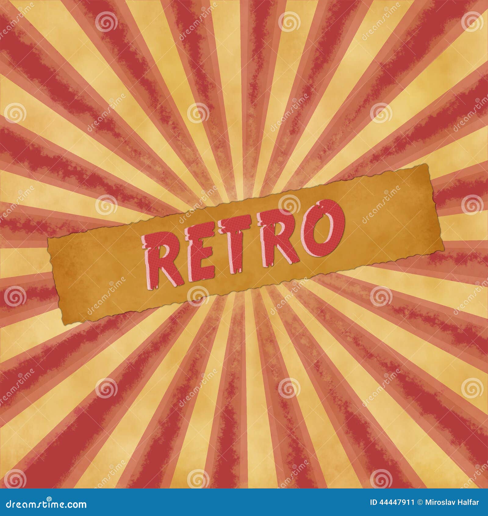 Retro Sign on Dark Red Vintage Background Stock Illustration ...