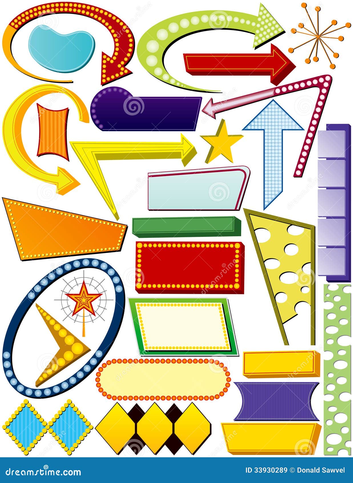 Retro Sign Elements Royalty Free Stock Images - Image: 33930289 Retro Sign Elements Royalty Free Stock Images - Image: 33930289