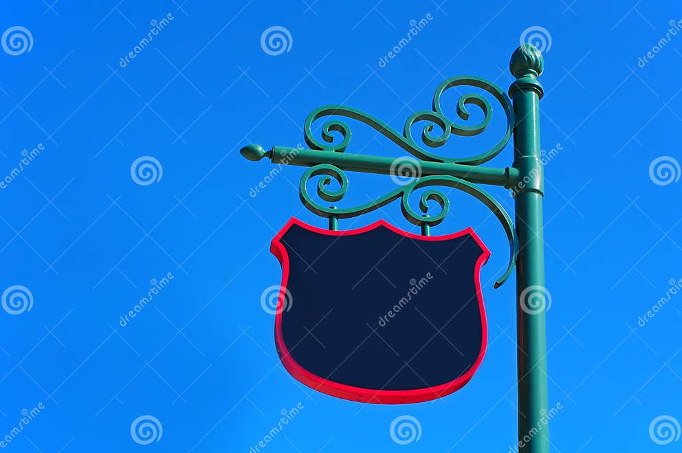 Retro sign post stock photo. Image of empty, board, background - 22455888