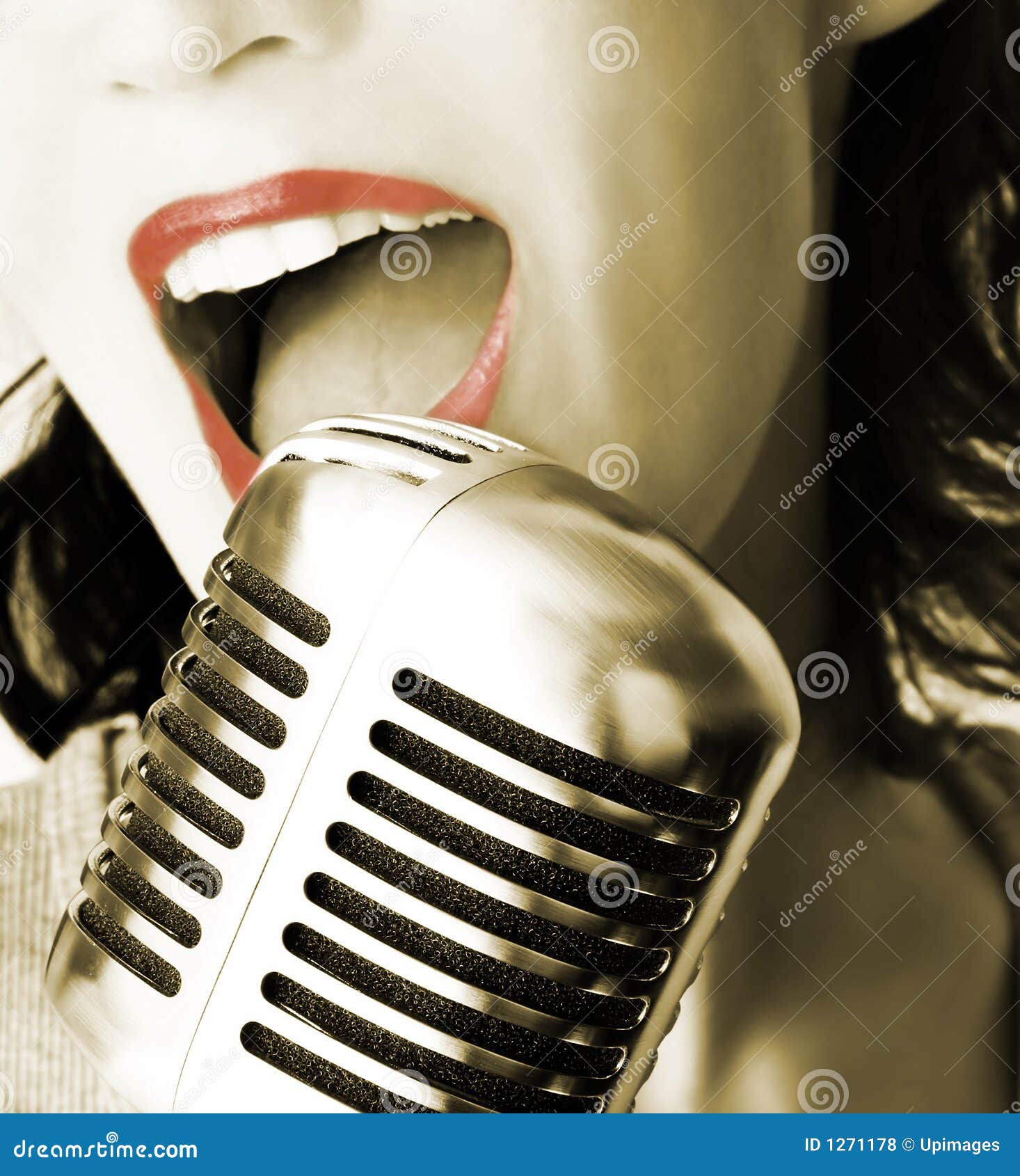 Retro Singer editorial stock photo. Image of female, hair - 1271178