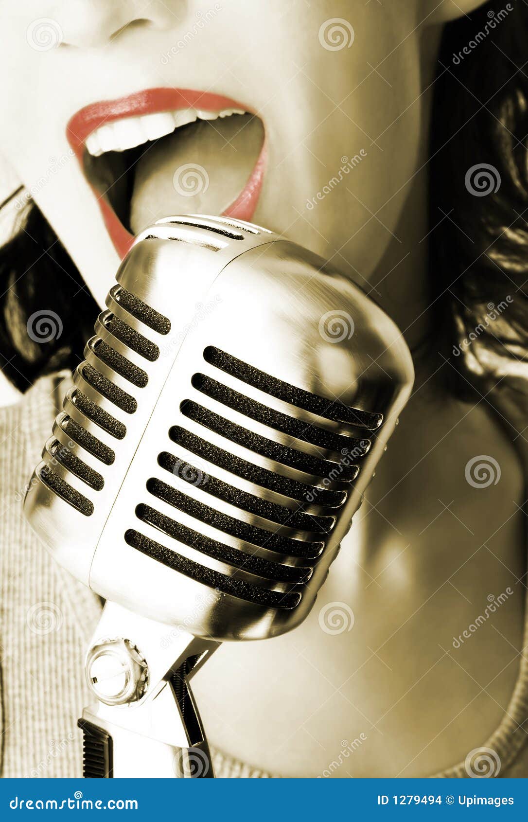 Retro Singer editorial stock image. Image of music, chick - 1279494