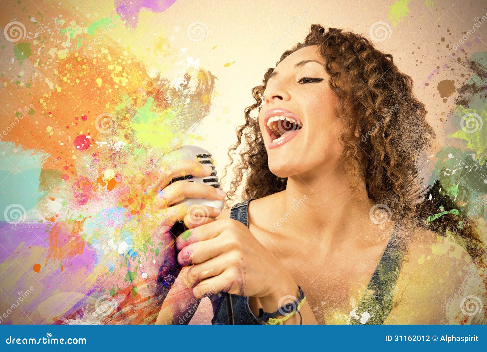 Retro singer stock photo. Image of live, performance - 31162012