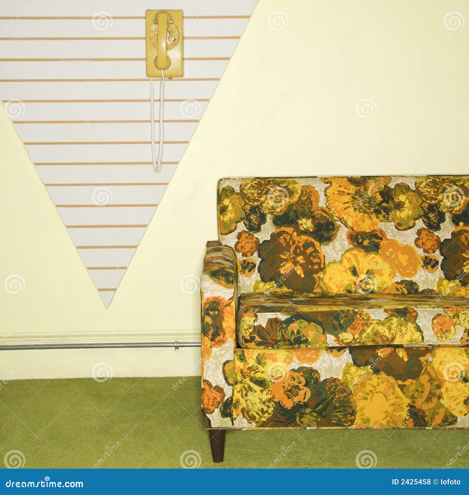 Retro sitting room. stock photo. Image of 070117g0002 - 2425458