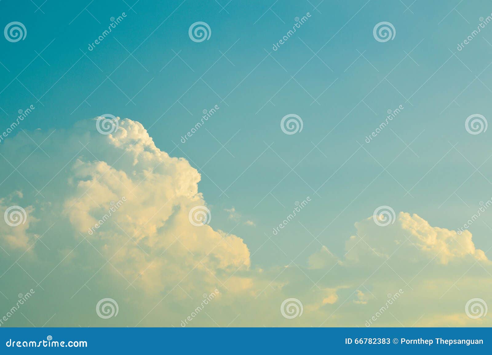 Retro sky with clouds stock image. Image of light, atmosphere - 66782383