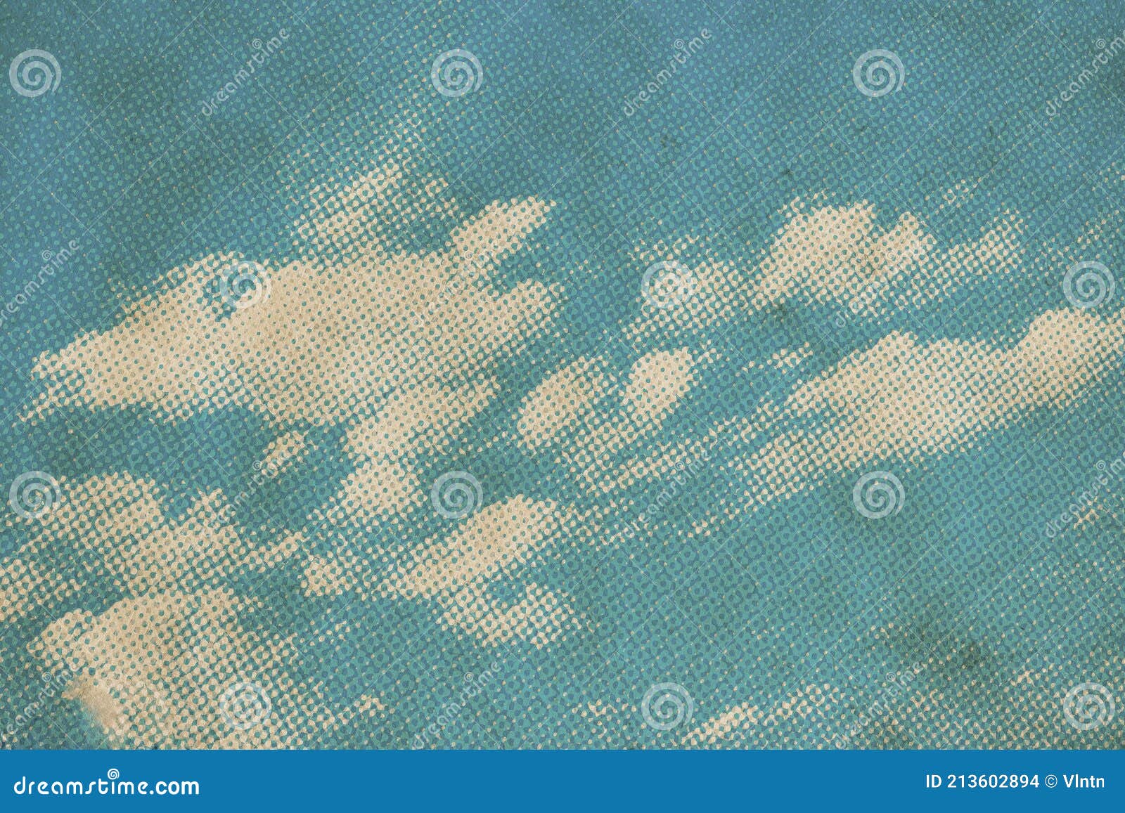 Retro Sky Pattern on Old Paper Stock Photo - Image of dirty, polka ...