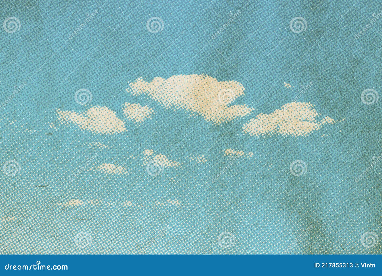 Retro Sky Pattern on Old Paper Stock Image - Image of trendy, cloudy ...