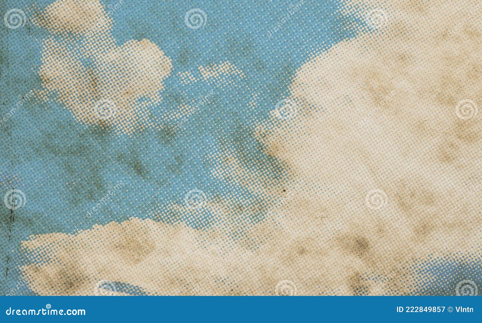 Retro Sky Pattern on Old Paper Stock Image - Image of texture, polka ...