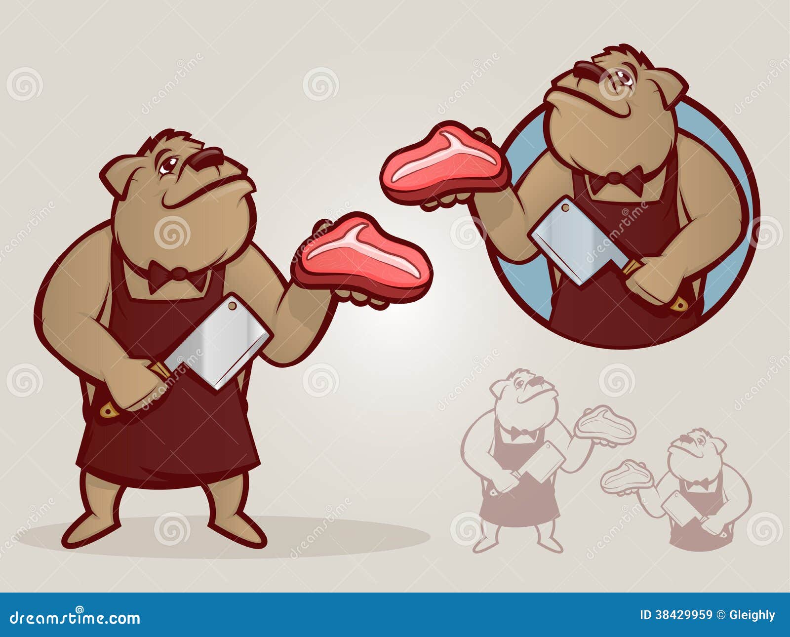 Retro Slager Illustration vector illustratie. Illustration of baan ...