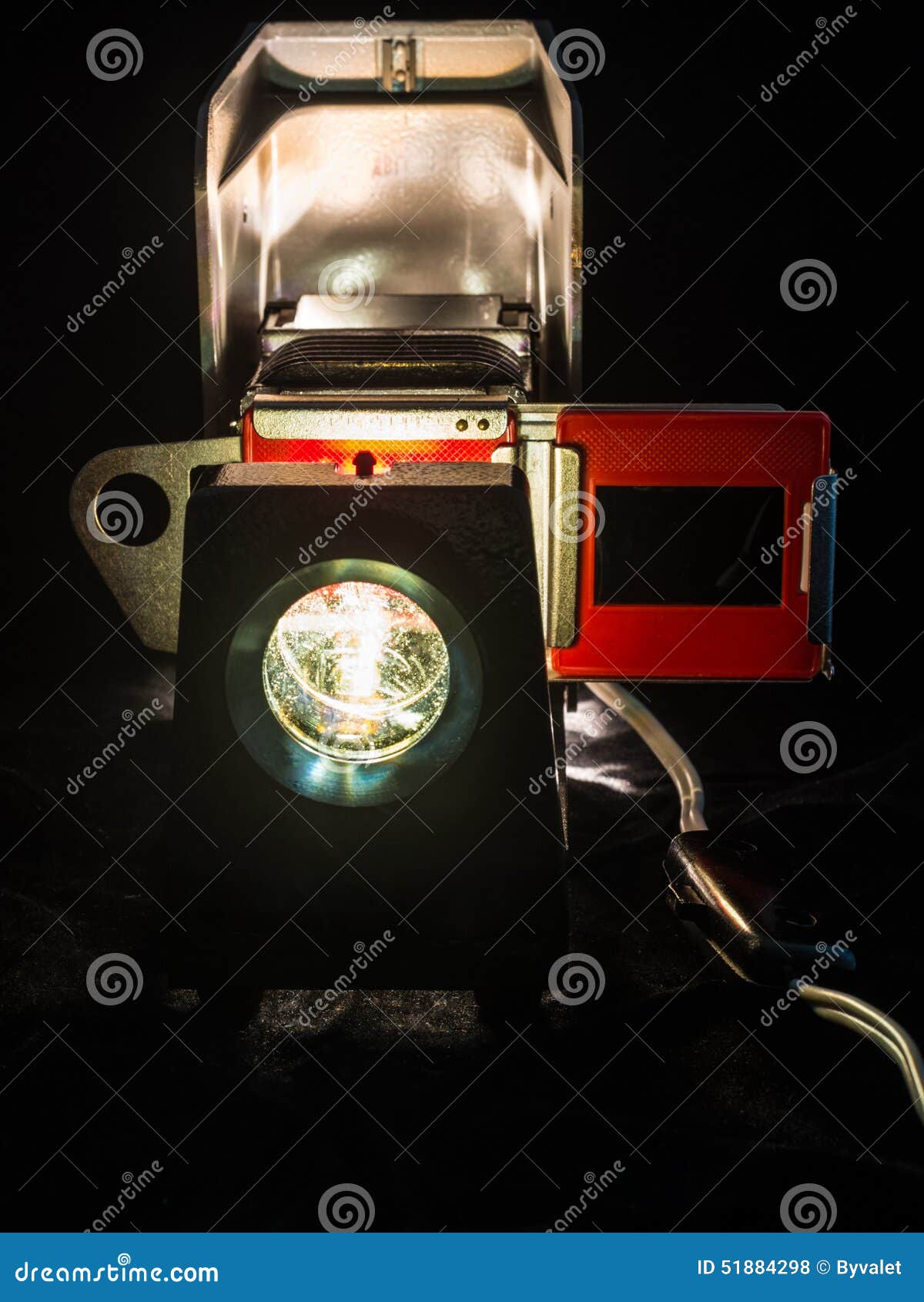 Retro slide projector stock photo. Image of aging, medium - 51884298