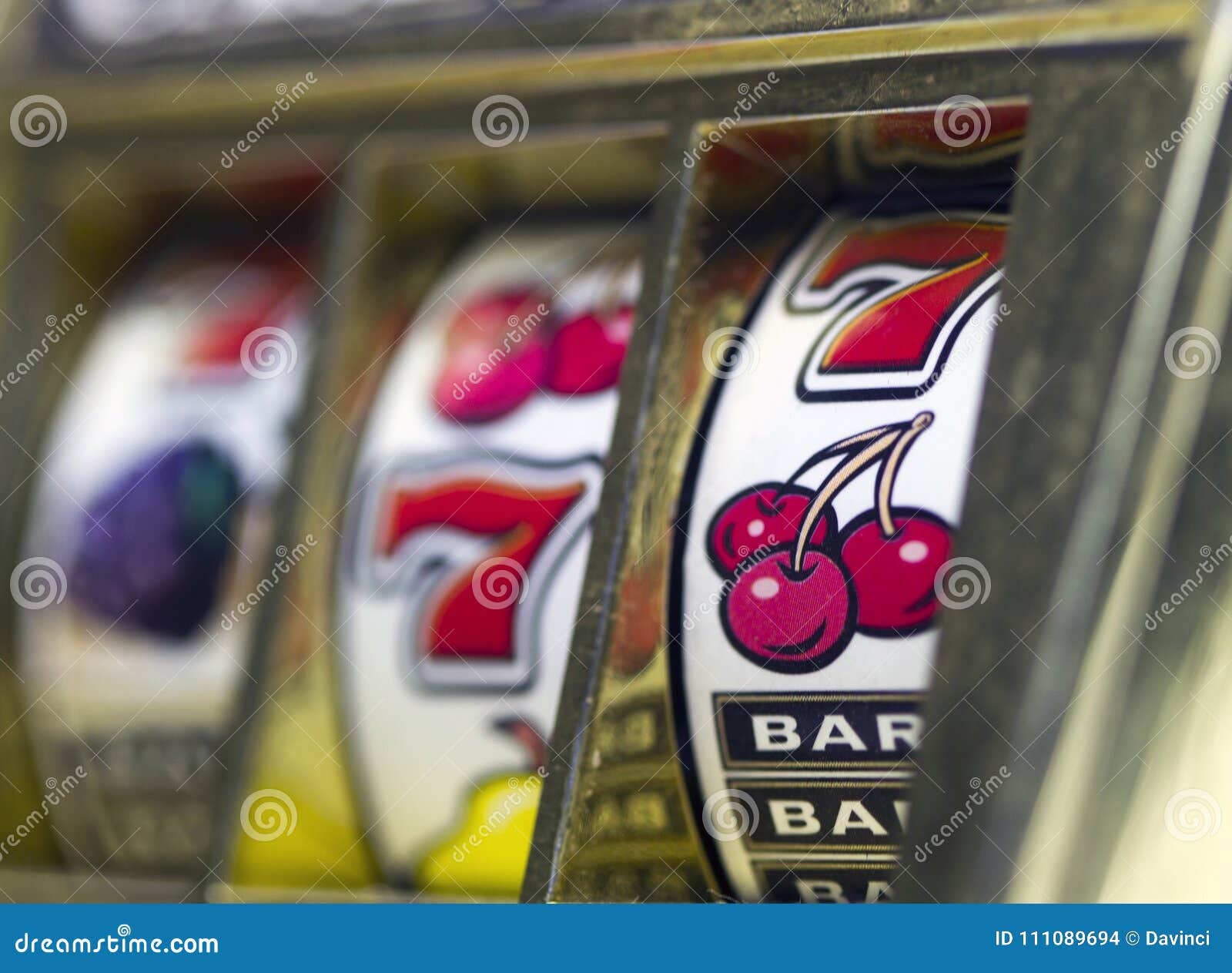 Retro Slot Machine from the Side Stock Photo - Image of gambler, lucky ...