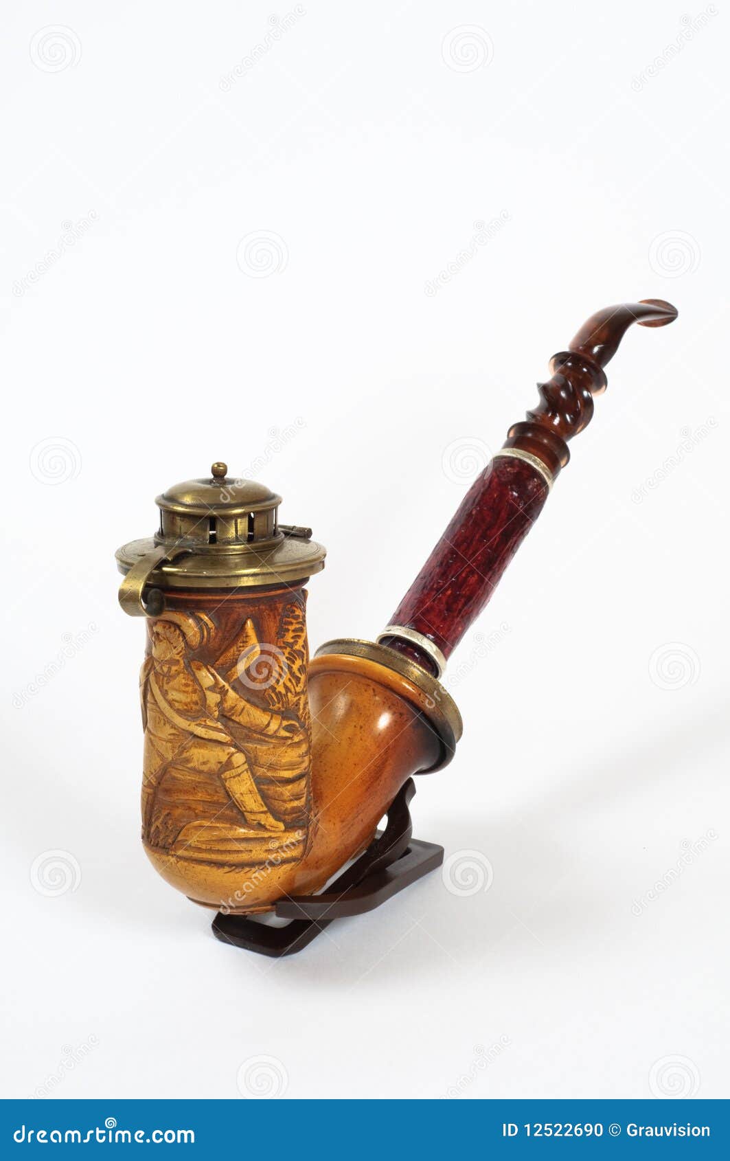 Retro Smoking Pipe stock photo. Image of addiction, drugs - 12522690