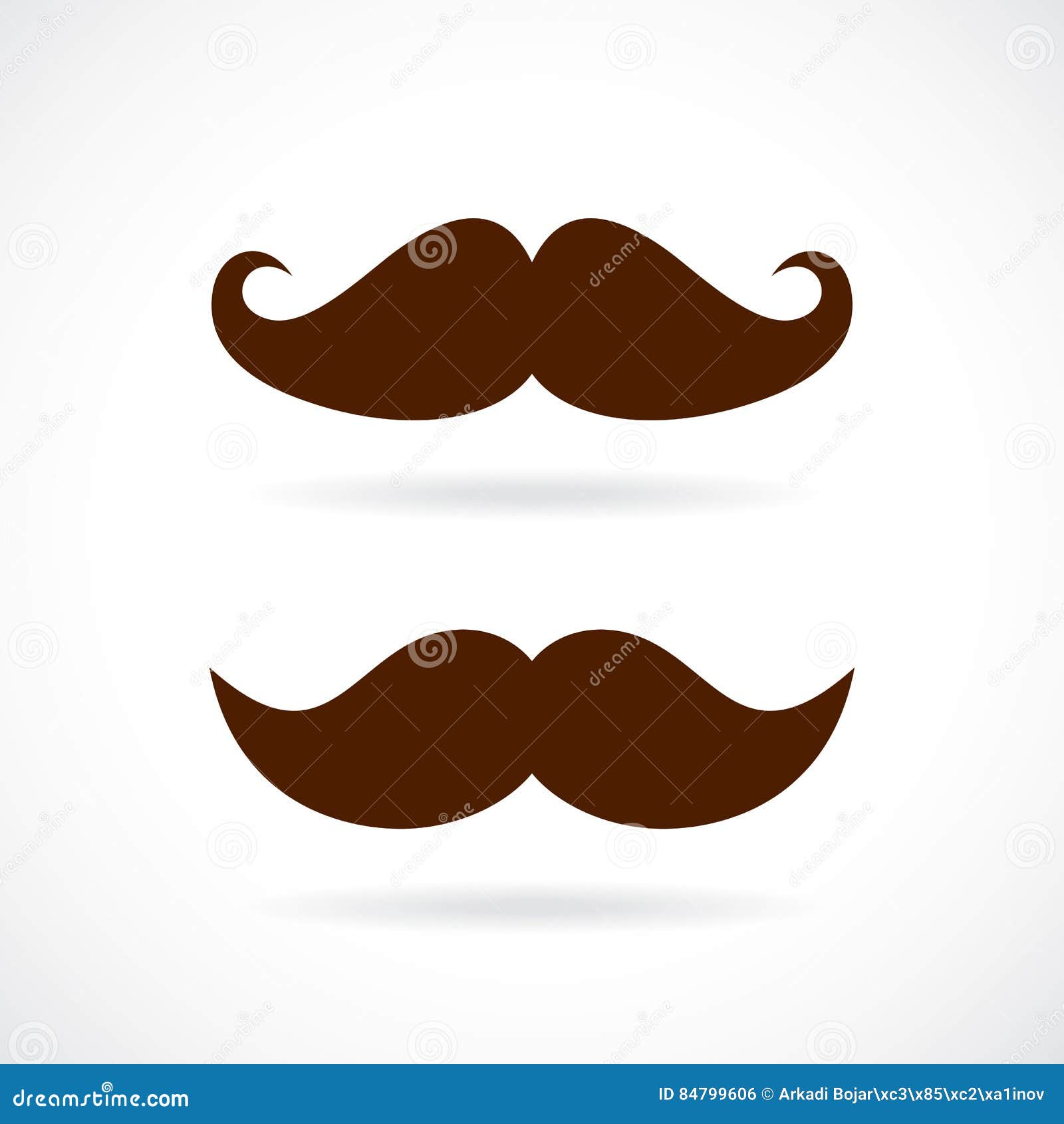 Retro snor vectorpictogram vector illustratie. Illustration of dandy ...