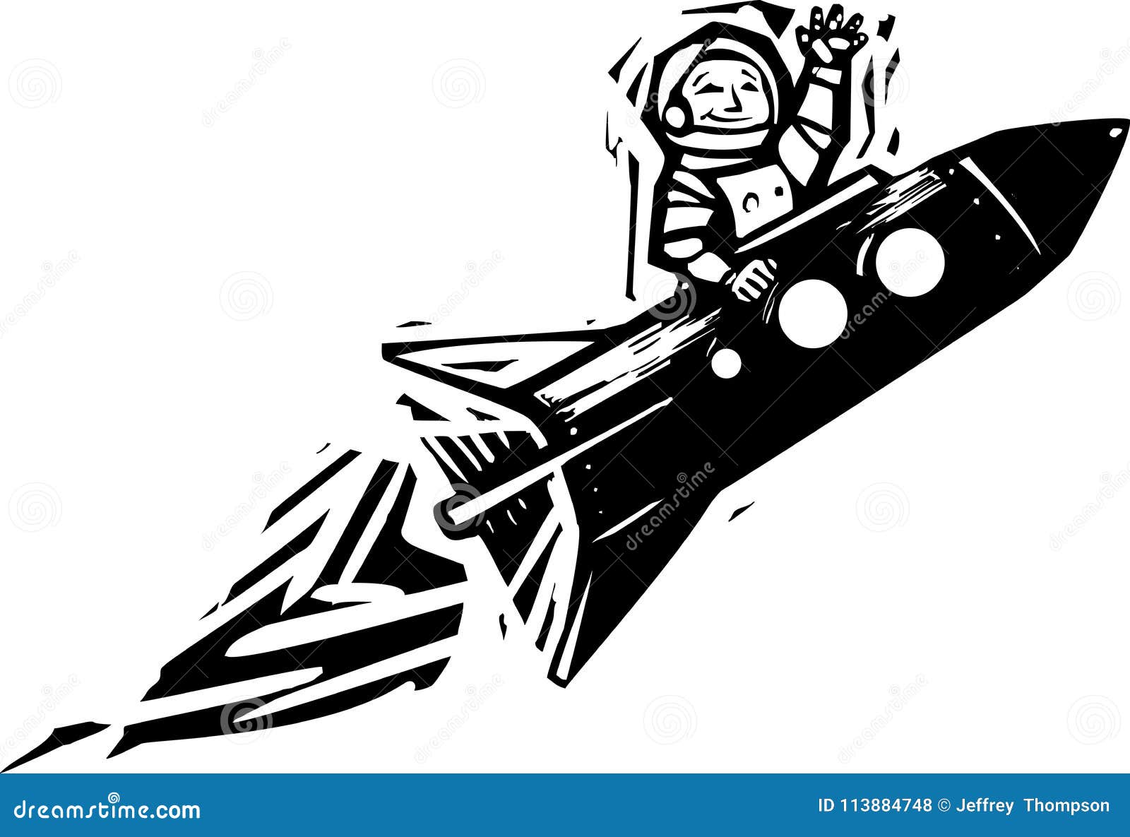 Retro Soviet Boy Cosmonaut stock vector. Illustration of spaceship ...