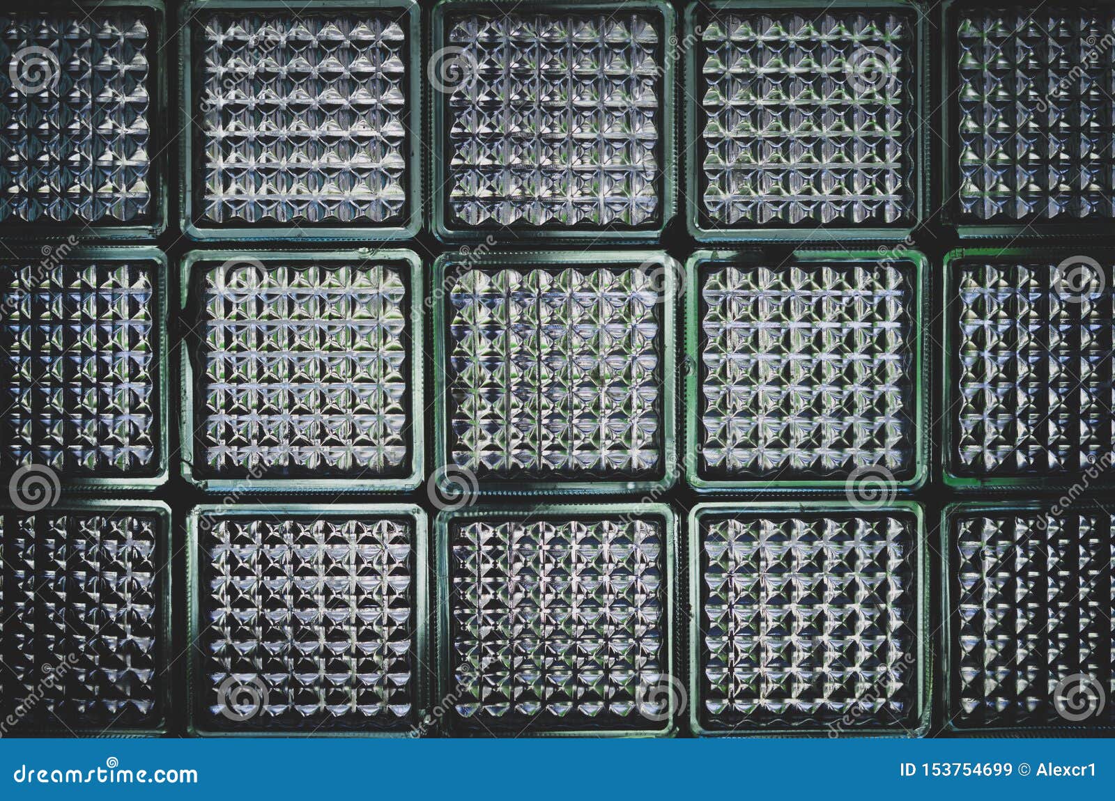 Retro Soviet Glass Blocks Wall. Stock Image - Image of city, backdrop ...