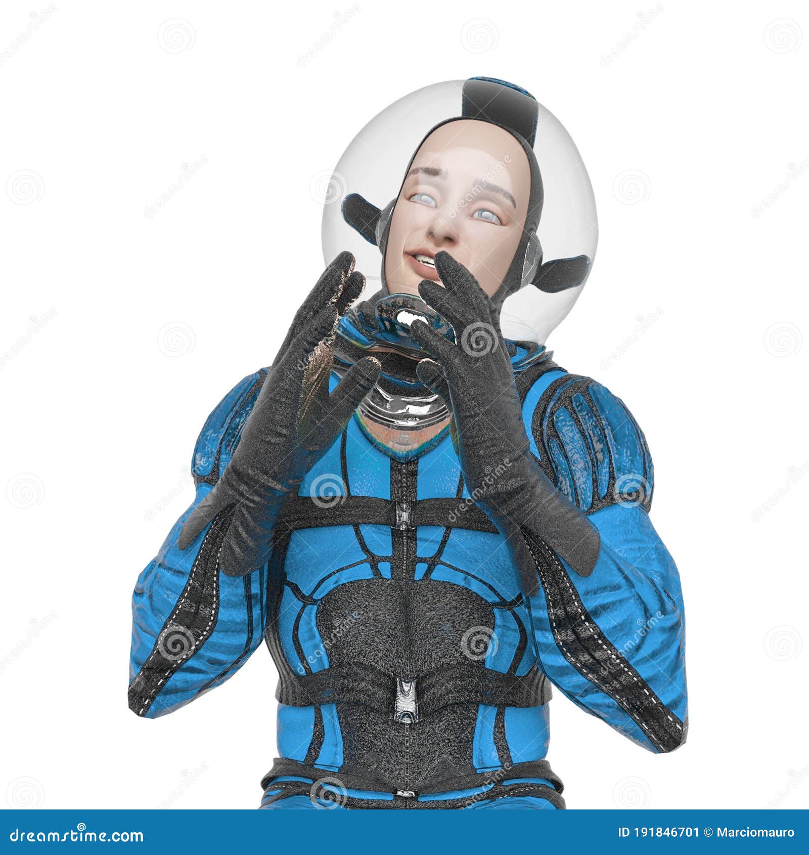 Retro Space Astronaut is Talking about Aliens Meme Stock Illustration ...