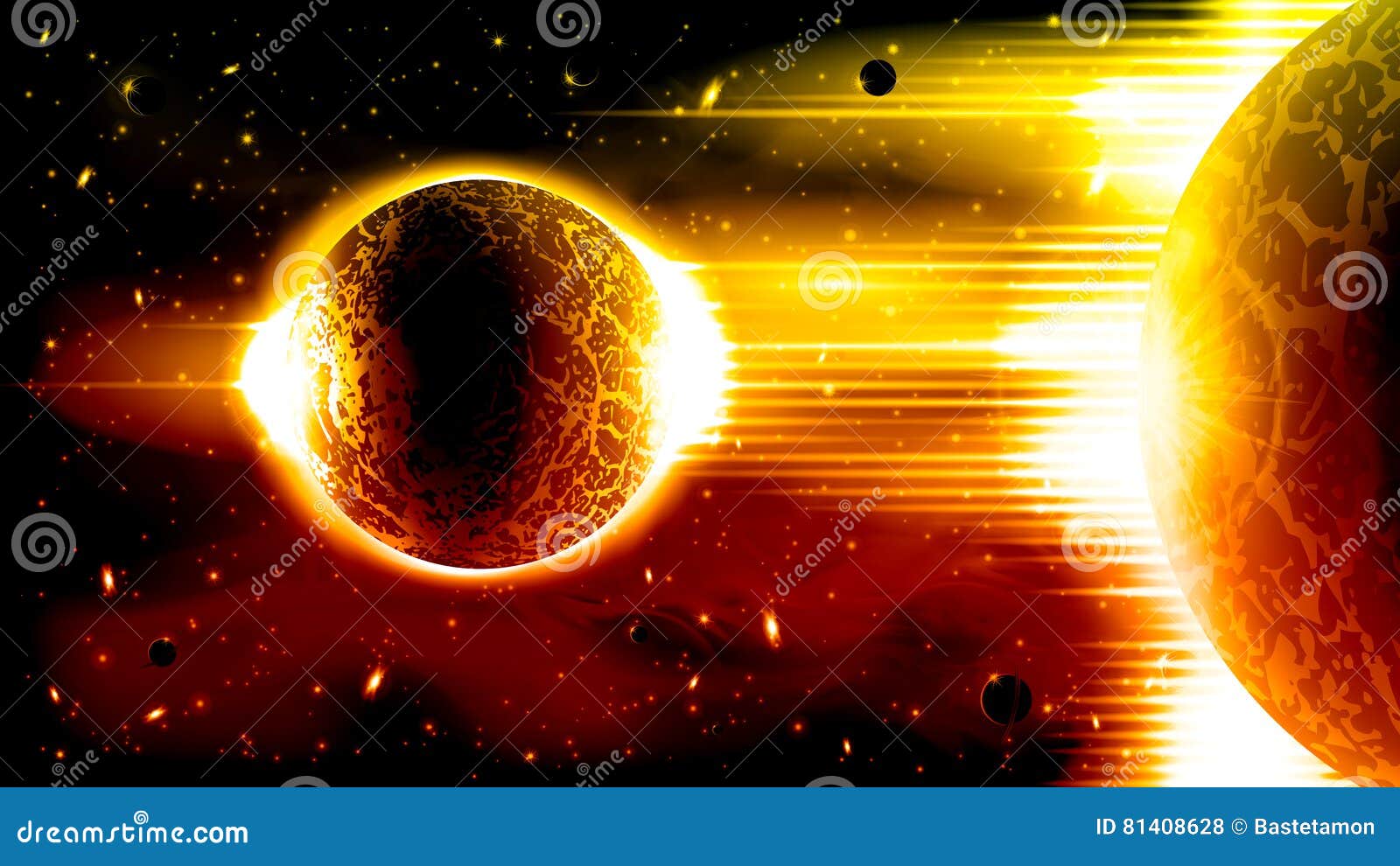 Retro space background stock vector. Illustration of globe - 81408628