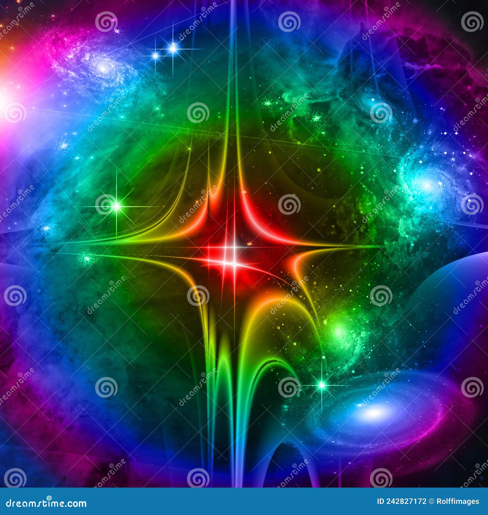 Retro Space Illustration stock illustration. Illustration of ...