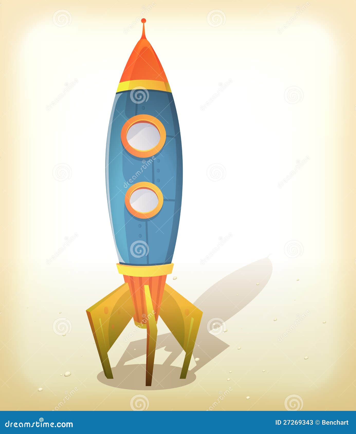 Spaceship Landing Module With Astronaut In Space Suit On Moon Surface ...