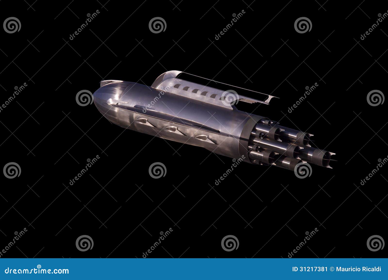 Retro spaceship stock image. Image of shiny, shuttle - 31217381