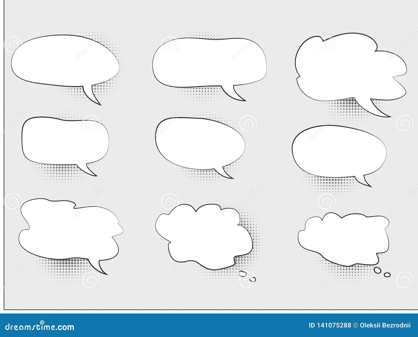 Retro speach bubble. stock vector. Illustration of text - 141075288