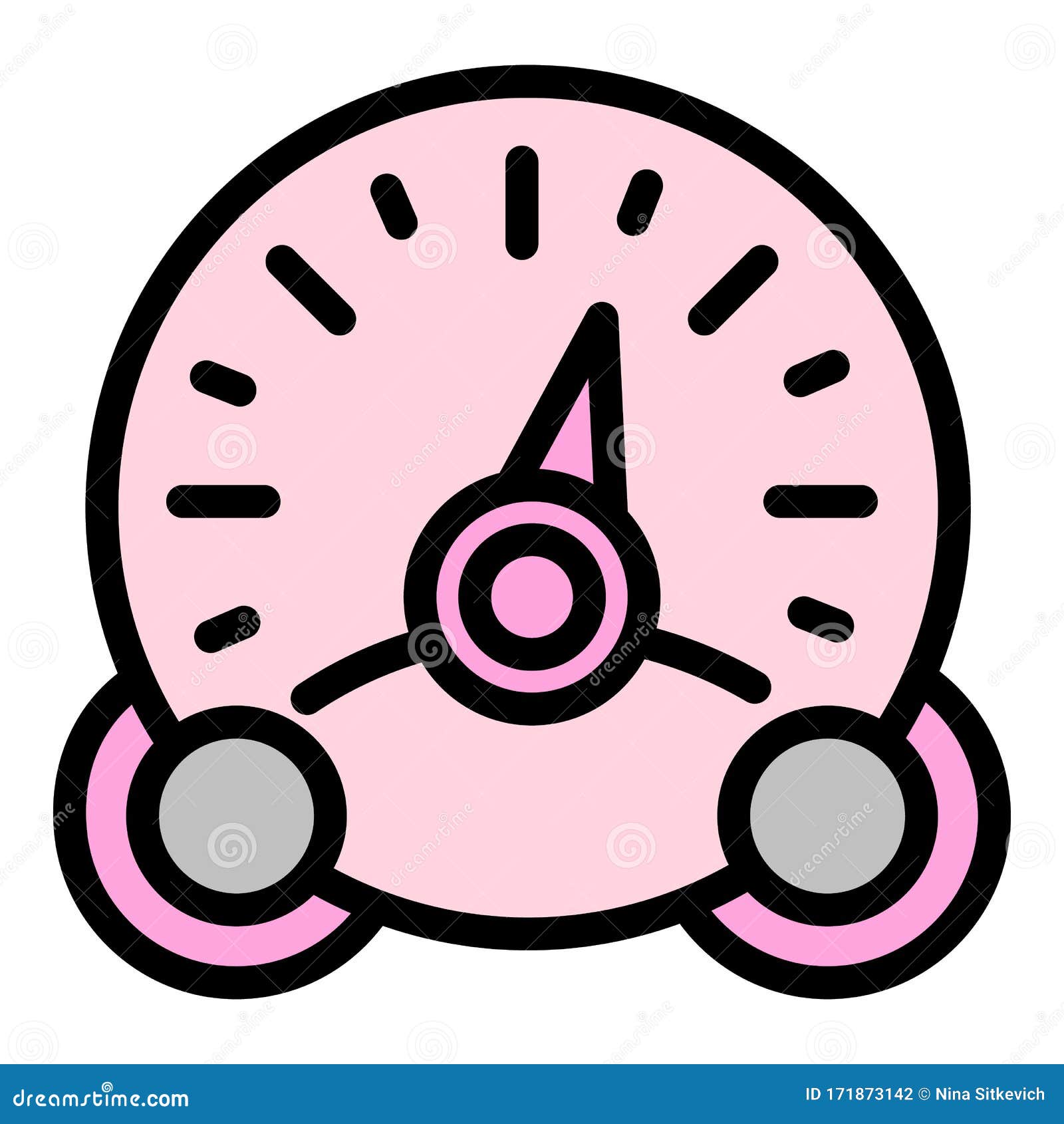 Retro Speedometer Dashboard For Car Royalty-Free Cartoon ...