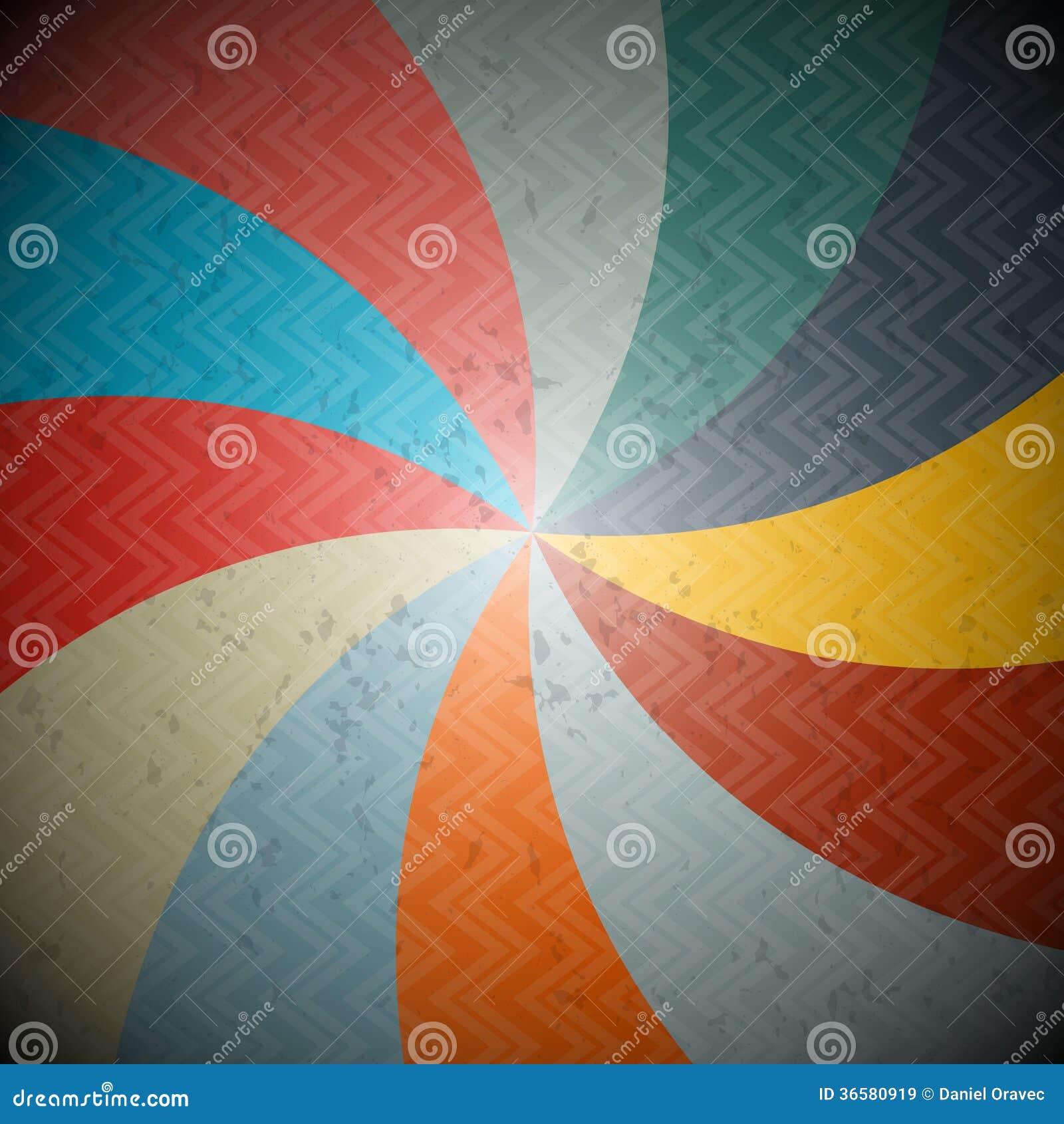 Retro Spiral Background stock vector. Illustration of graphic - 36580919