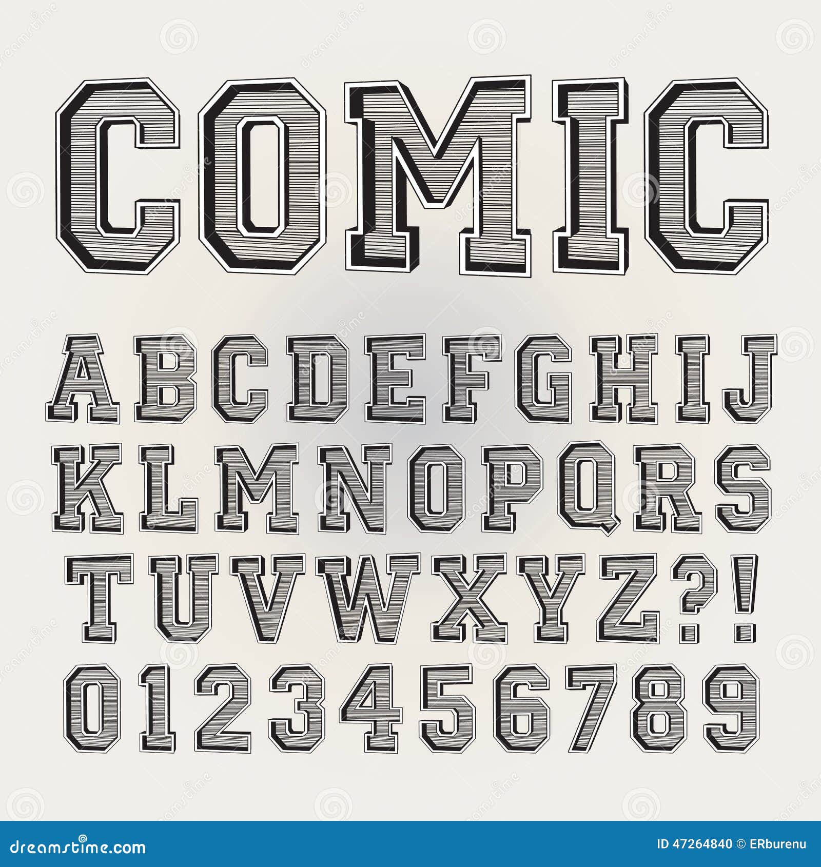Comic Alphabet Set. Letters, For Kids Cartoon Vector | CartoonDealer ...