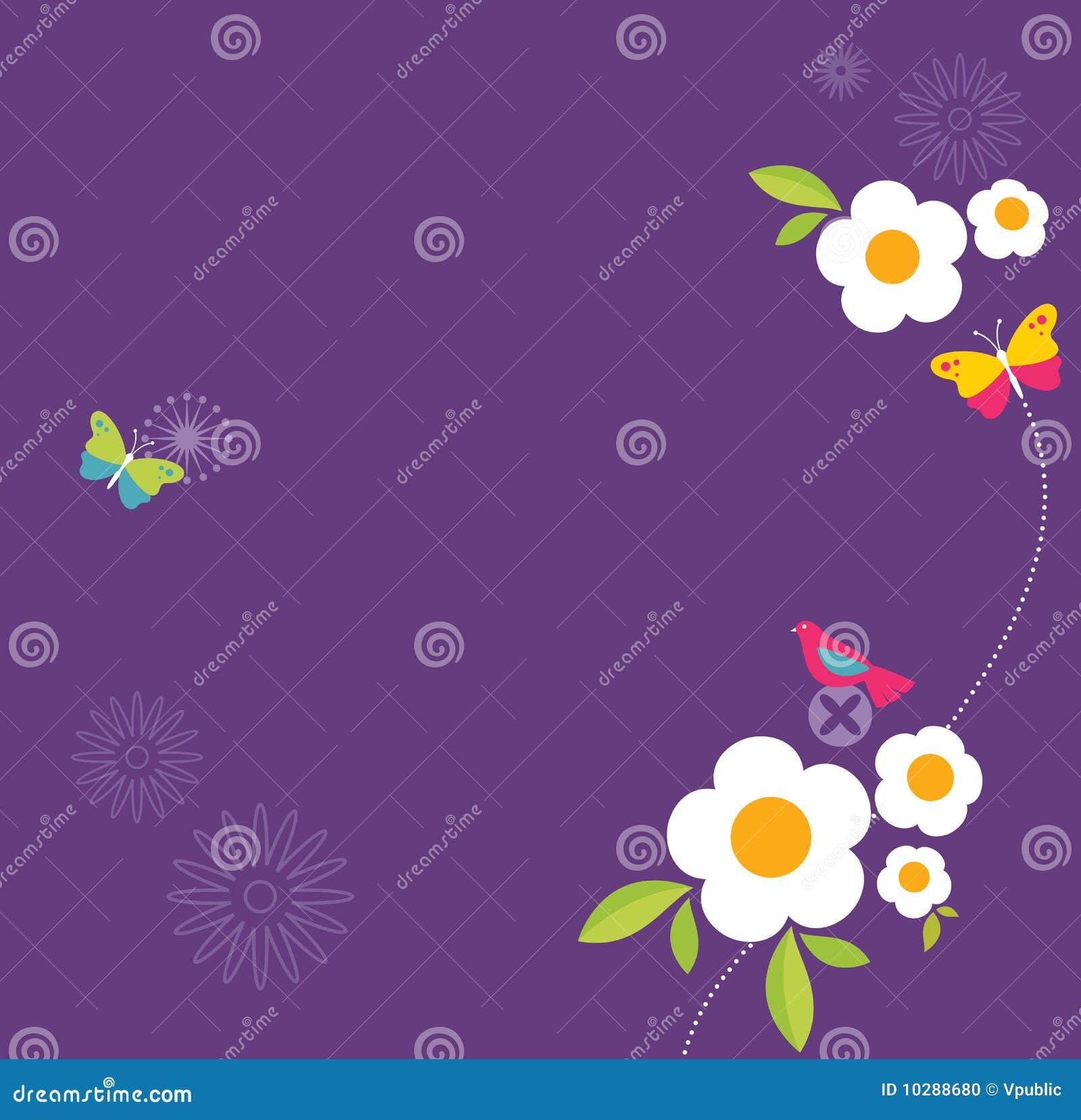 Retro Spring Design stock vector. Illustration of garden - 10288680