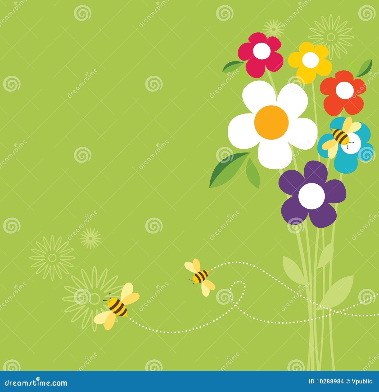 Retro Spring Design stock vector. Illustration of abstract - 10288984