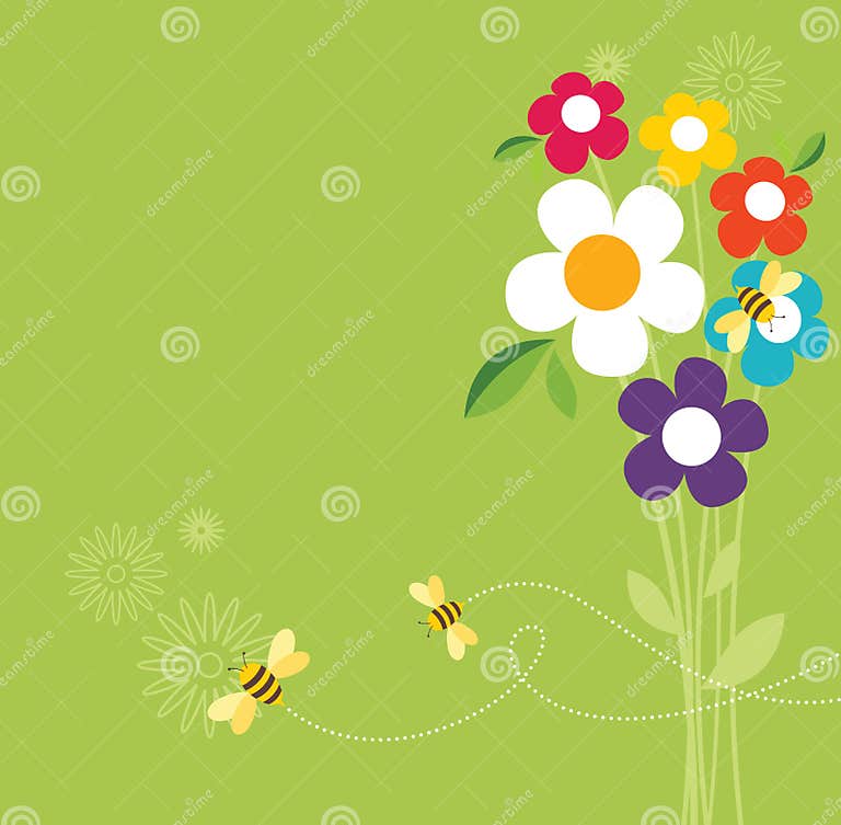 Retro Spring Design stock vector. Illustration of abstract - 10288984
