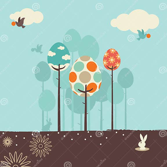 Retro Spring Design stock vector. Illustration of design - 10302827