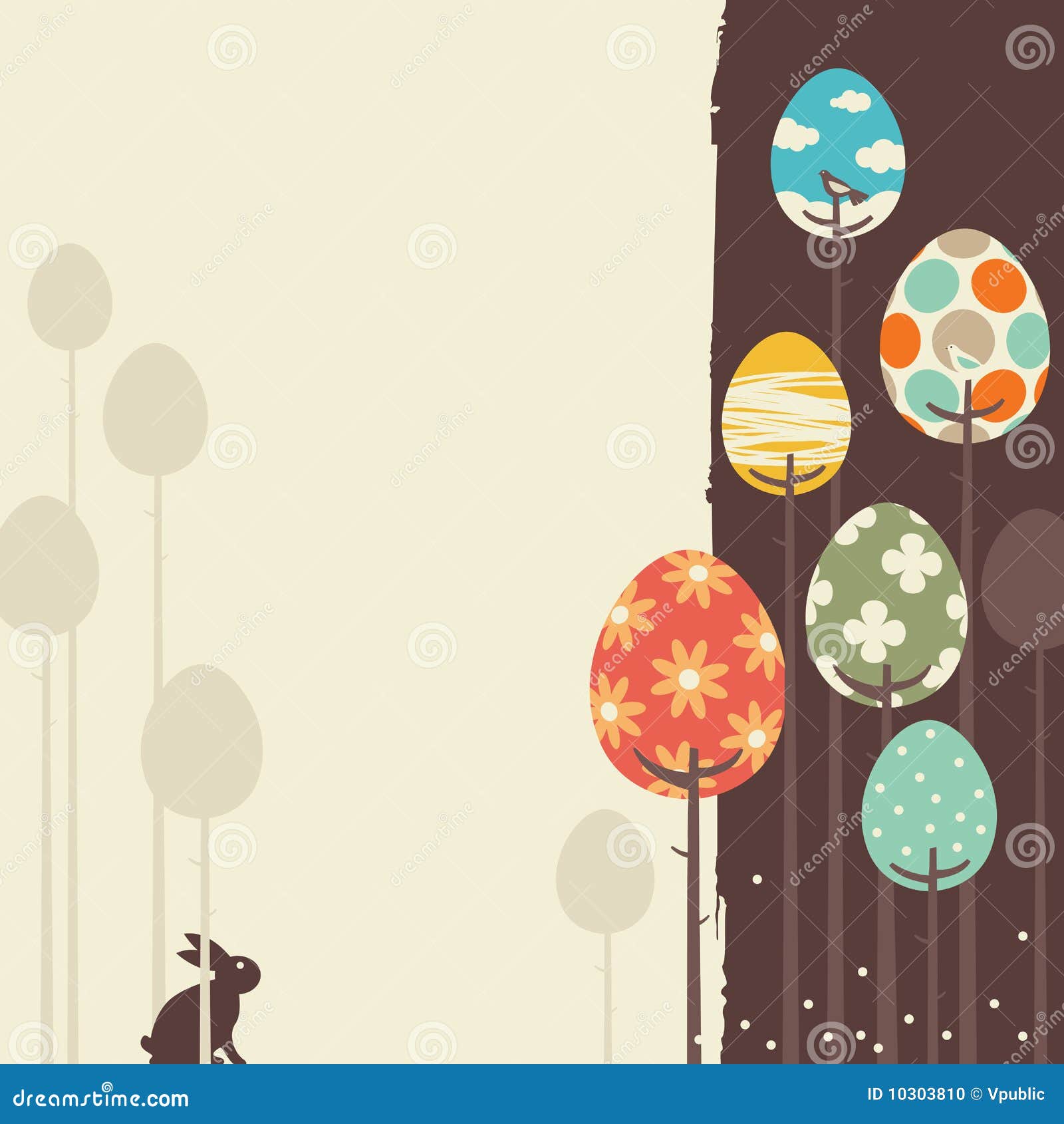 Retro Spring Design stock vector. Illustration of funky - 10303810