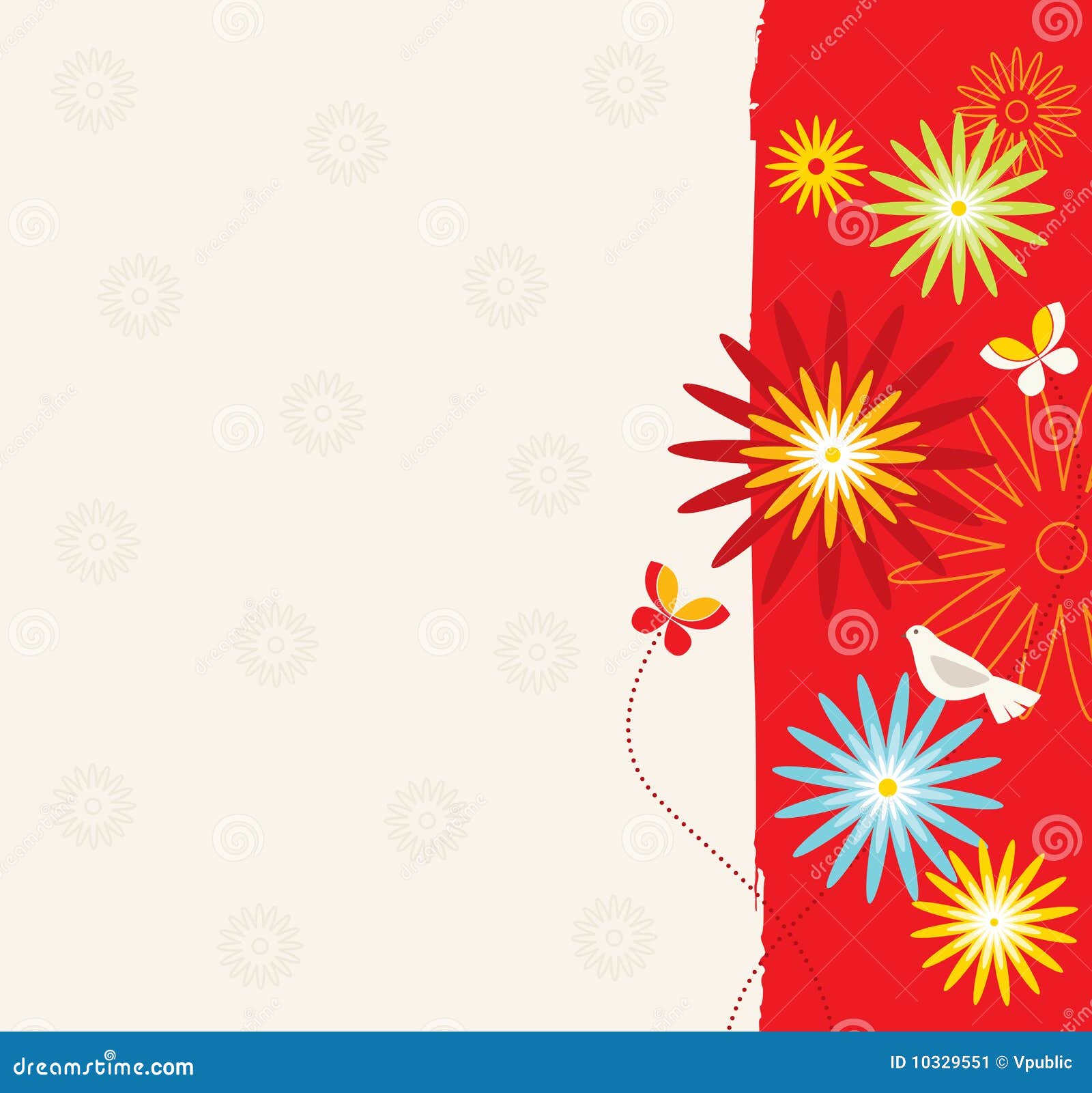 Retro Spring Design stock vector. Illustration of petal - 10329551