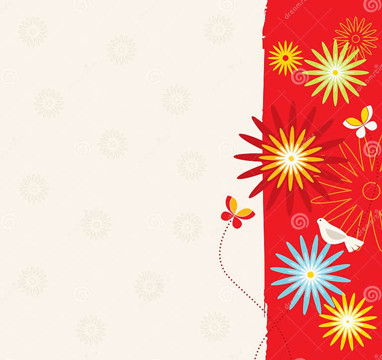 Retro Spring Design stock vector. Illustration of petal - 10329551