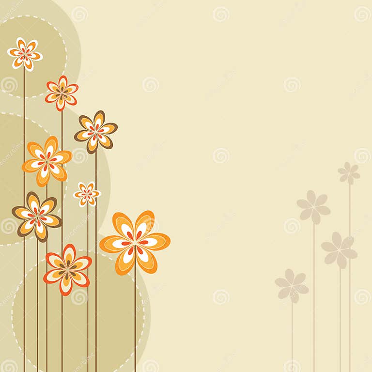 Retro spring design stock vector. Illustration of botanic - 13554179