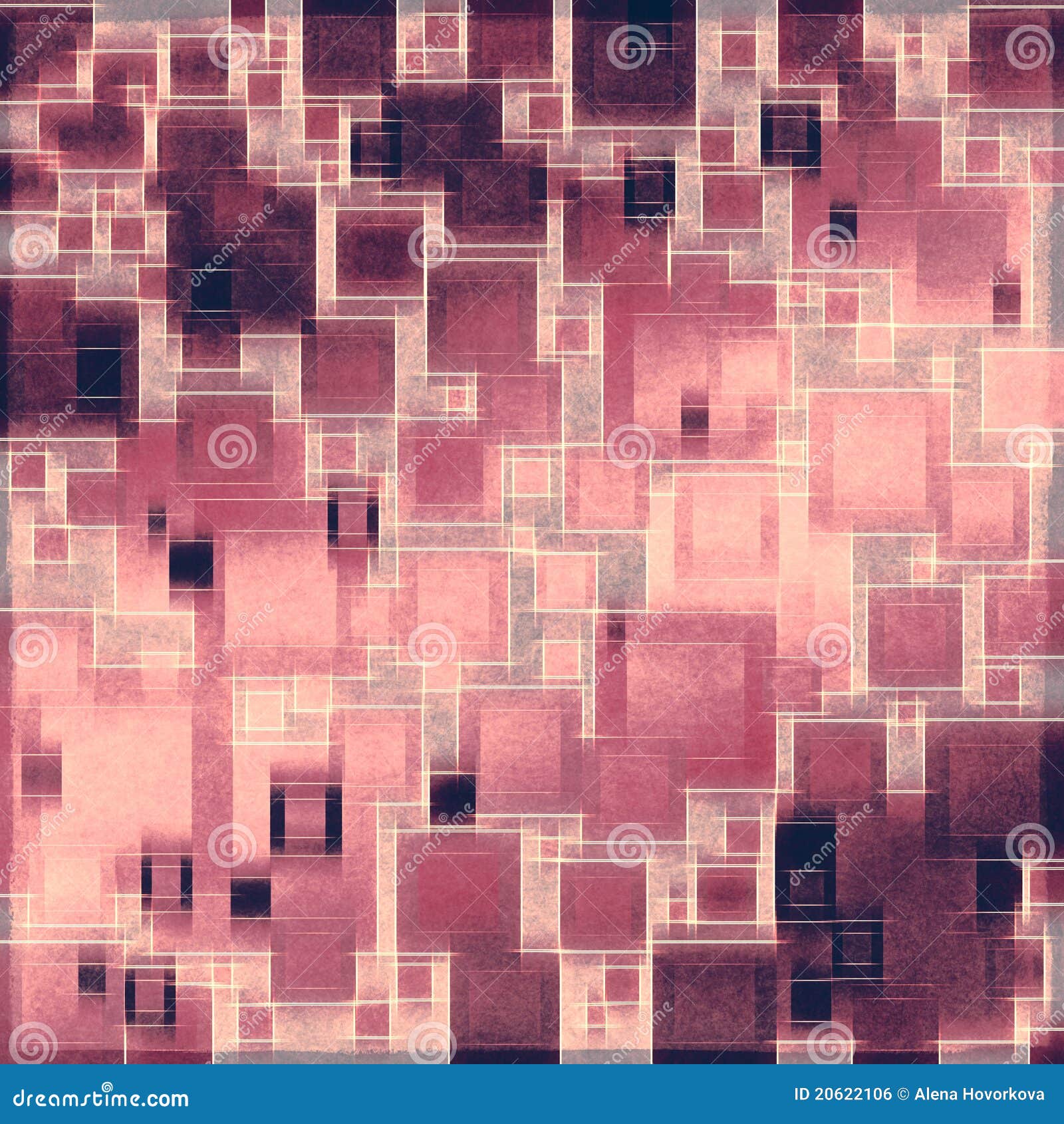 Retro Square Pattern Design Stock Illustration - Illustration of ...