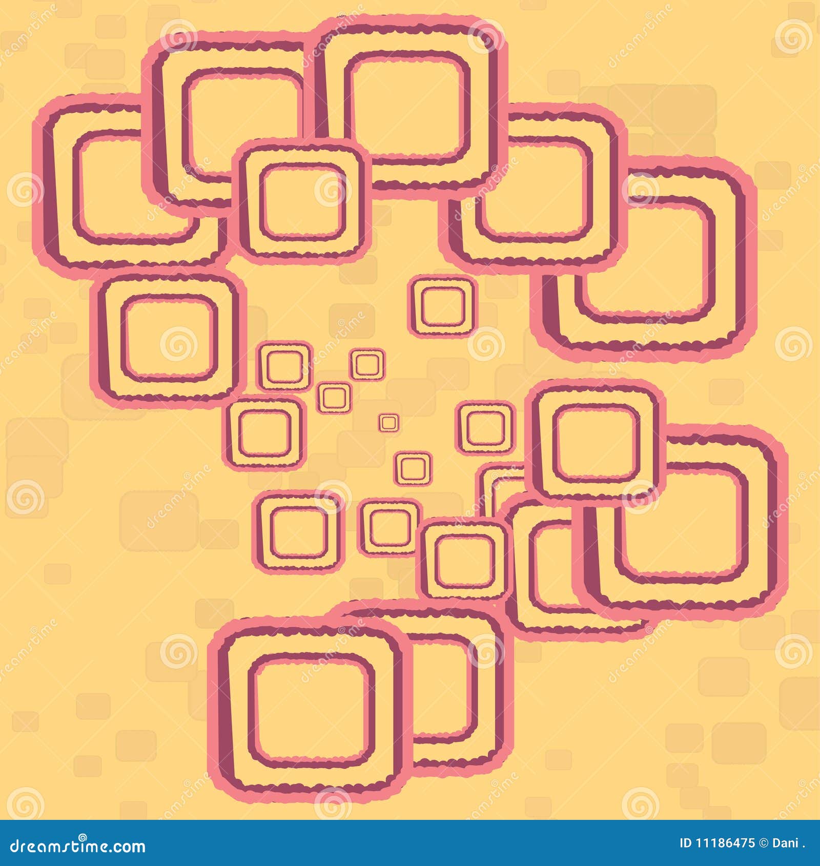 Retro Squares Background Vector Illustration | CartoonDealer.com #12213060