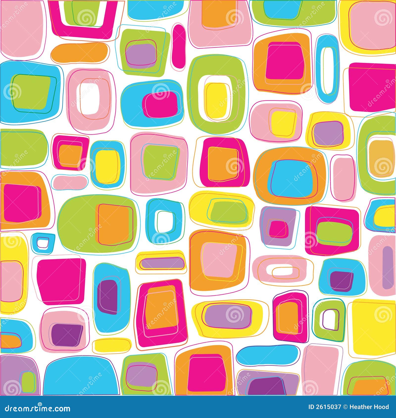 Retro Colorful Squares