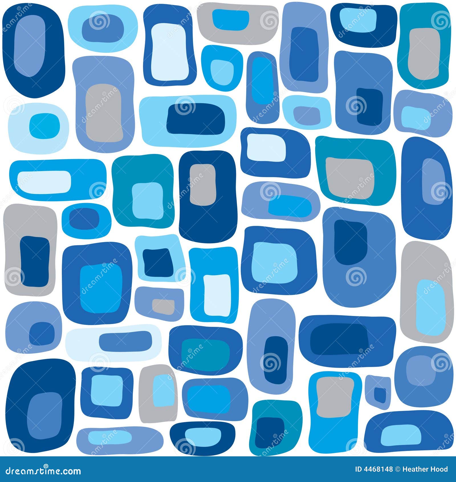Retro squares in blue stock vector. Illustration of 1970 - 4468148