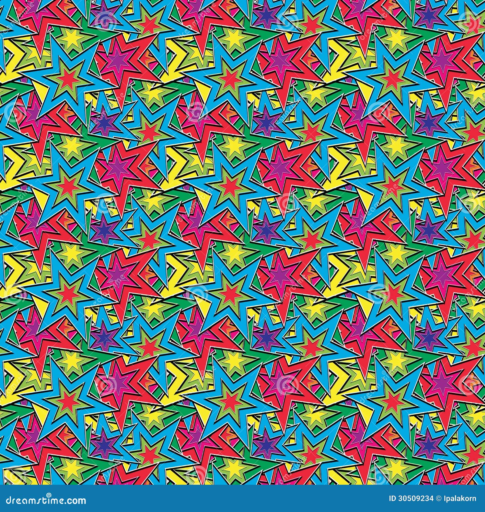 Retro Star Background Pattern Stock Vector - Illustration of pattern ...